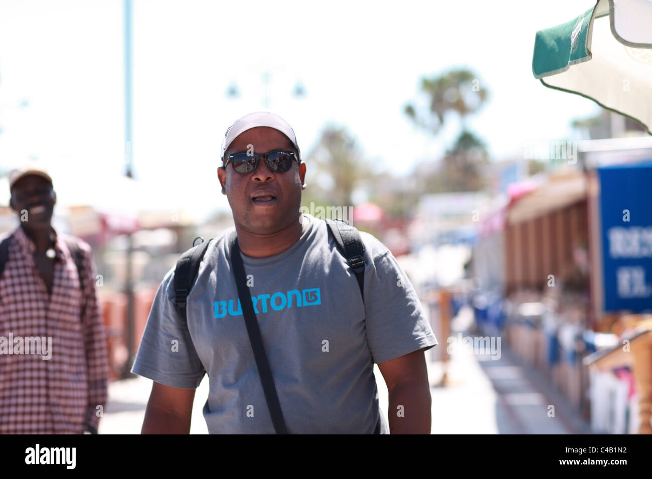 black man in sunny holiday resort Stock Photo - Alamy