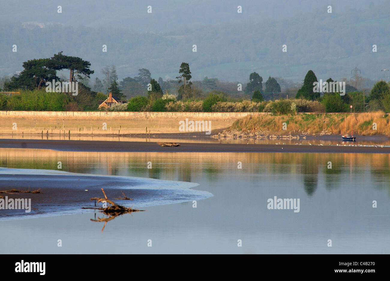 A meander in the River Severn south of Gloucester UK Stock Photo - Alamy