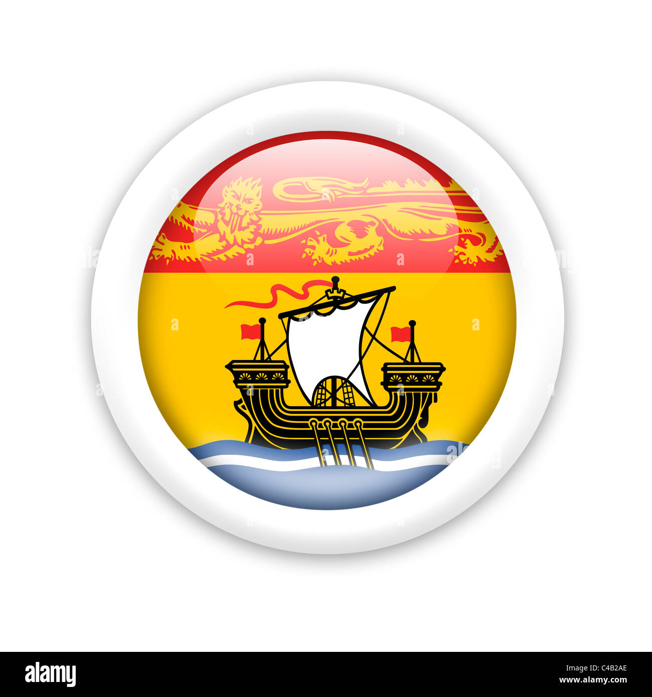 Flag of New Brunswick Stock Photo - Alamy