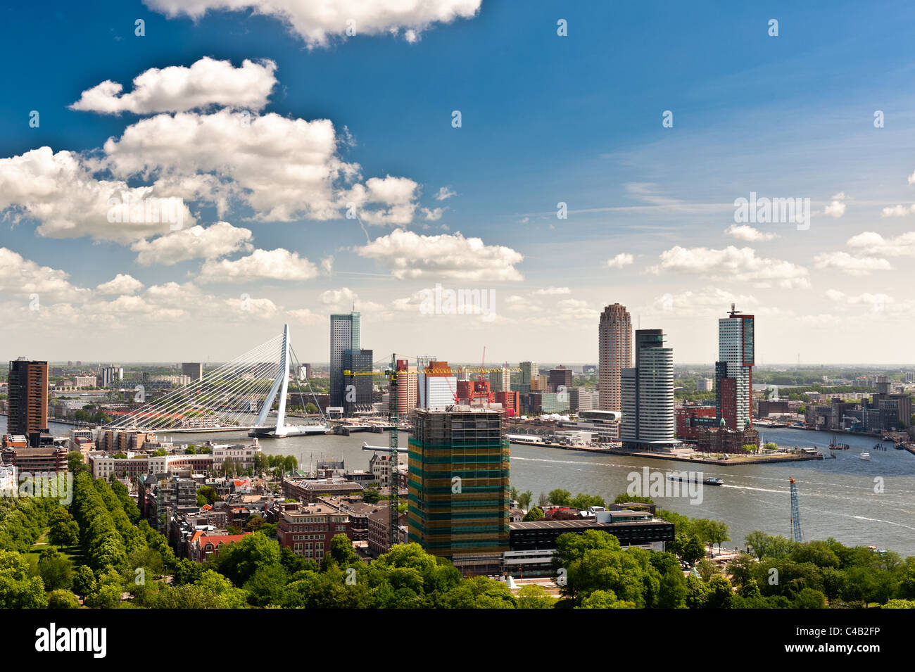 aerial view of Rotterdam in the Netherlands, Europe Stock Photo - Alamy