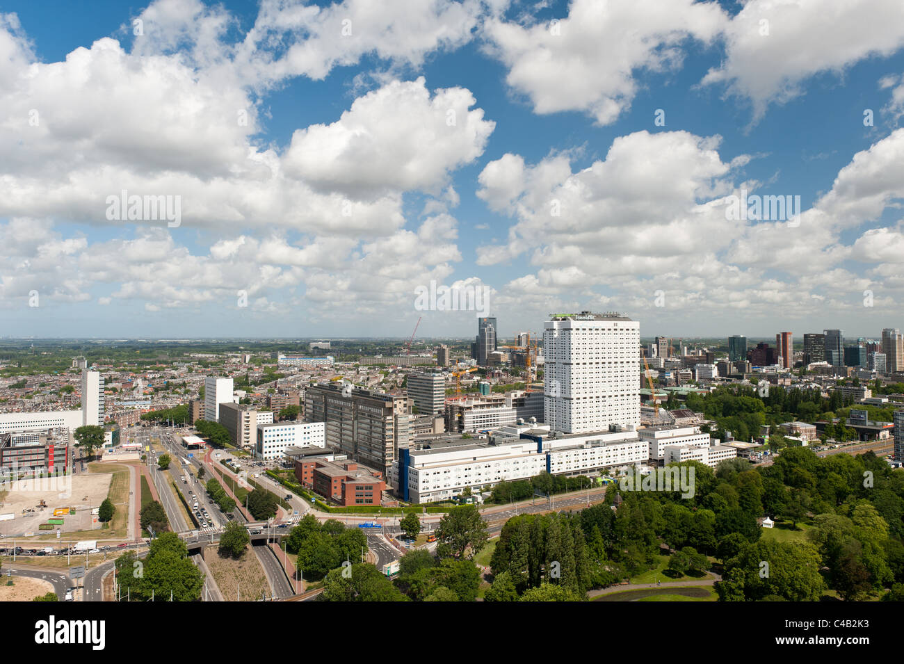 aerial view of the Medical Center Erasmus MC in Rotterdam the ...