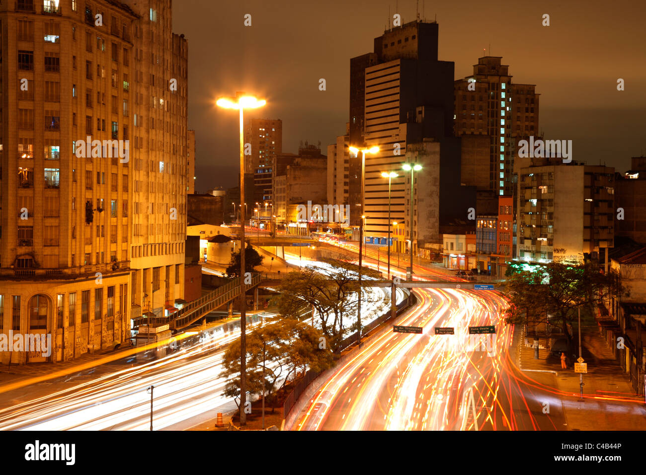 The Avenida Prestes Maia in Sao Paulo at Night. Brazil Stock Photo - Alamy The Avenida Prestes Maia in Sao Paulo at Night. Brazil Stock Photo - Alamy