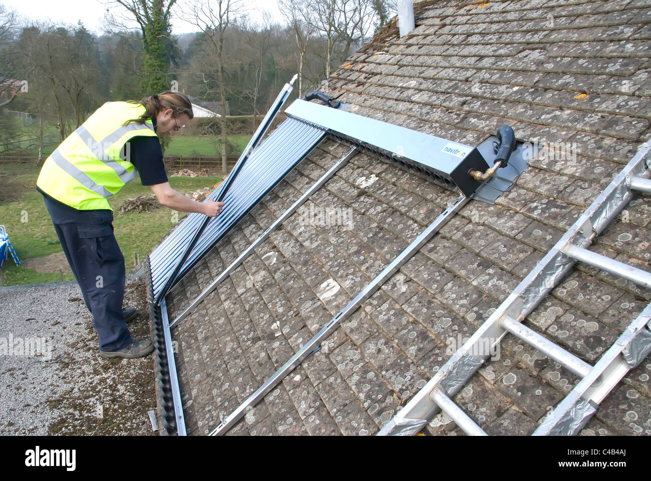Solar thermal evacuated tubes hi-res stock photography and images - Alamy