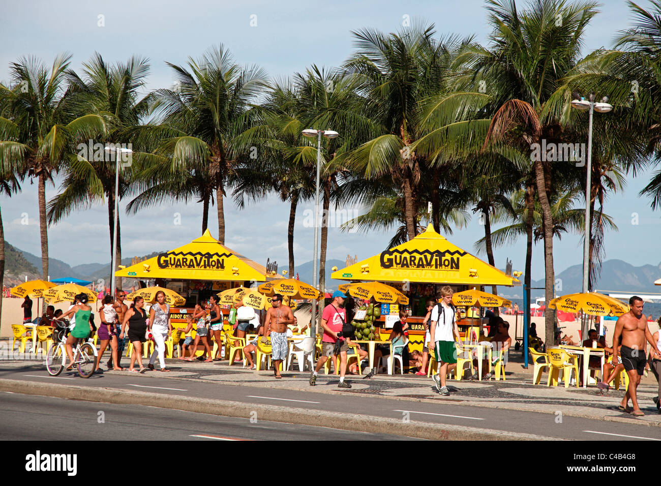 The famous Copacabana Beach in Rio de Janeiro. Brazil Stock Photo - Alamy