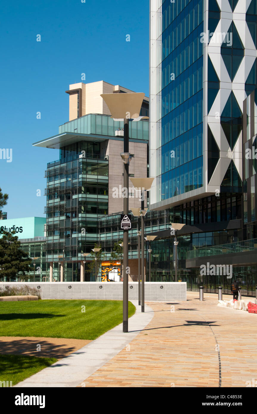 BBC Dock House building from 'The Green' area of the piazza at ...