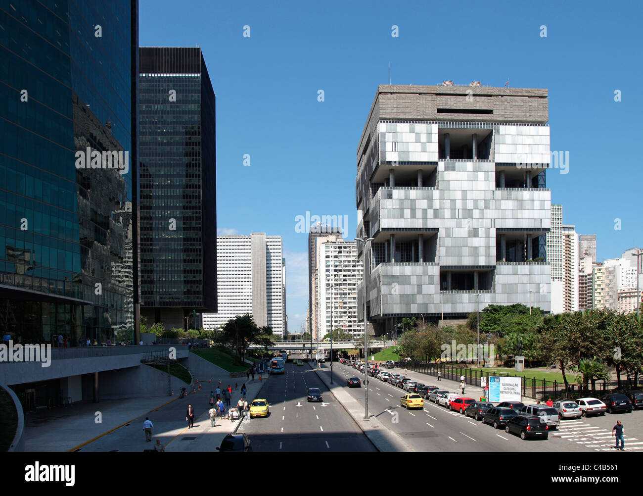 Centro, the central district of Rio de Janeiro, Brazil. On the right ...