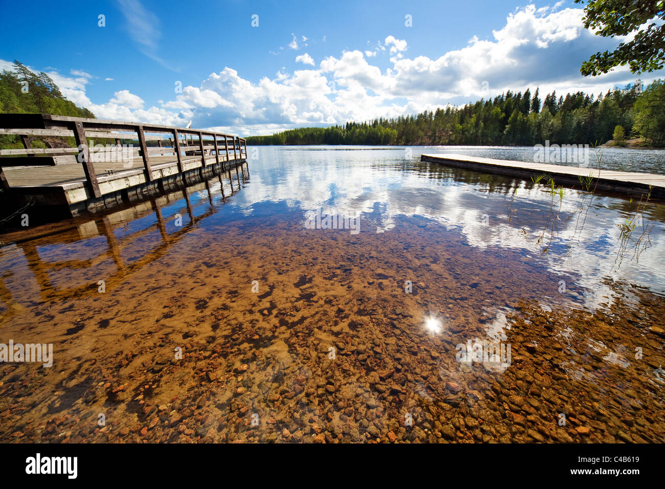 Bank lake wide angle view hi-res stock photography and images - Alamy