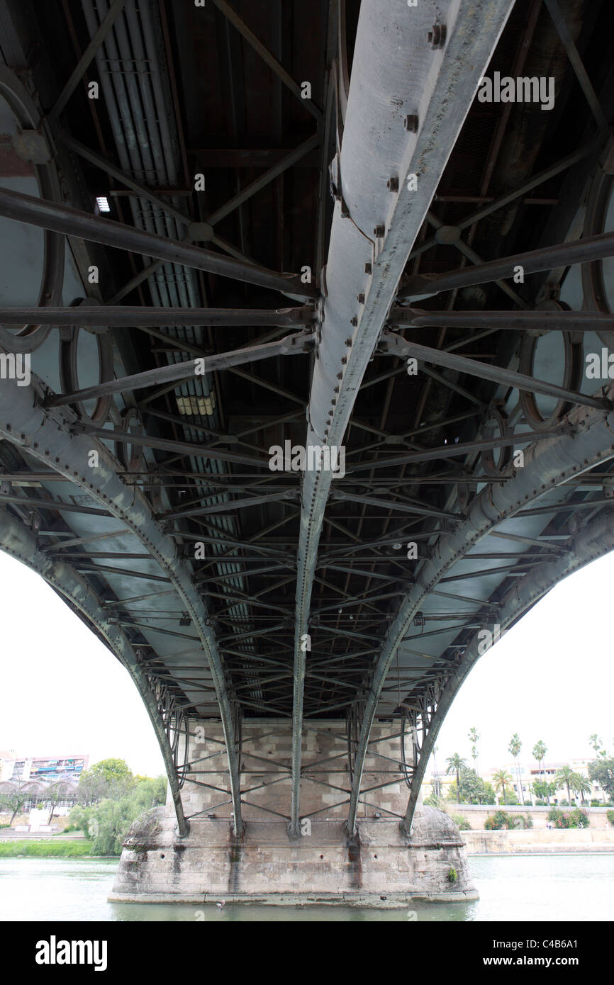 Seville bridge "Puente Isabel II Stock Photo - Alamy