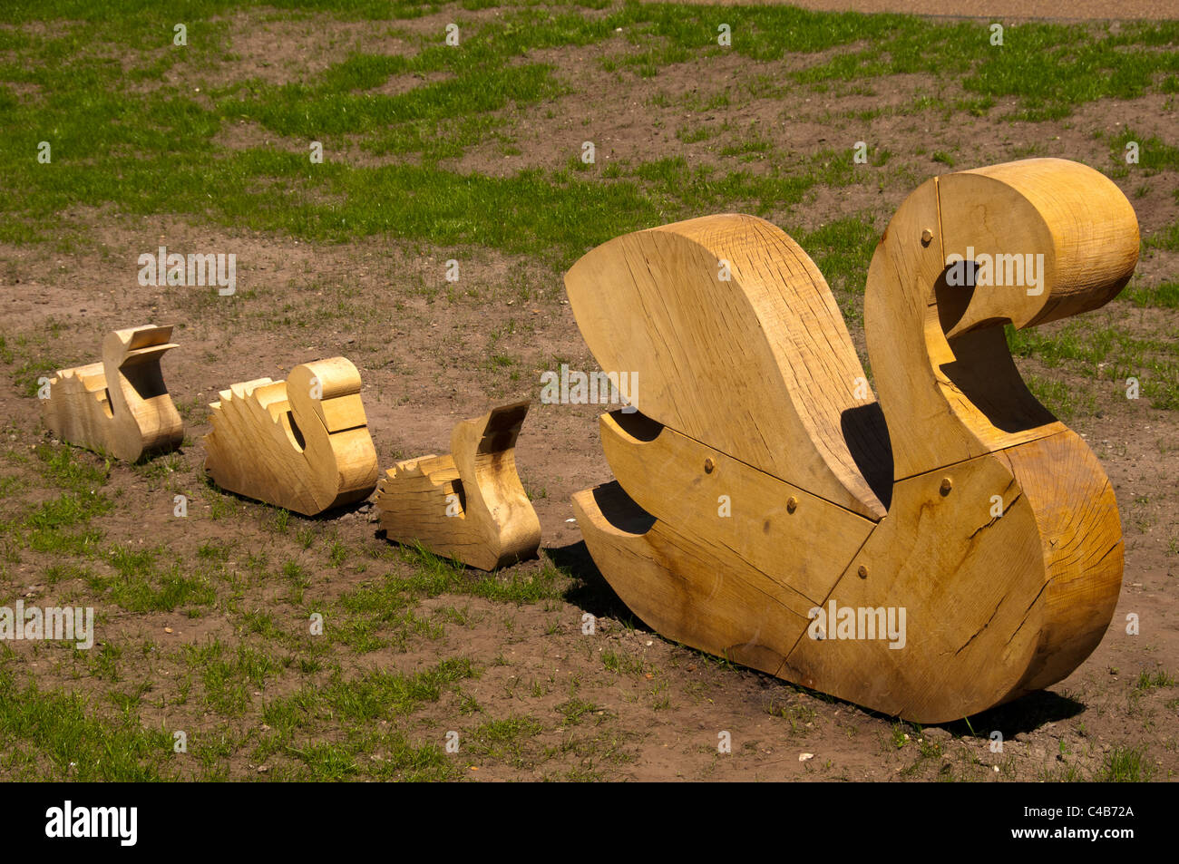 'Swans' by John Kennedy. Ordsall Hall, Ordsall, Salford, Manchester ...