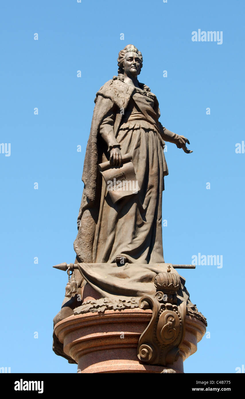 Bronze monument of Catherine the Great, empress of Russia, Odessa ...