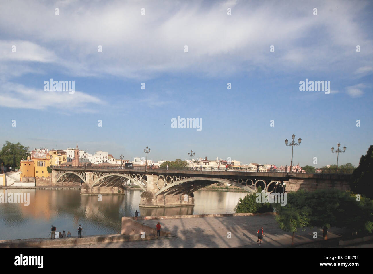 Seville bridge "Puente Isabel II Stock Photo - Alamy