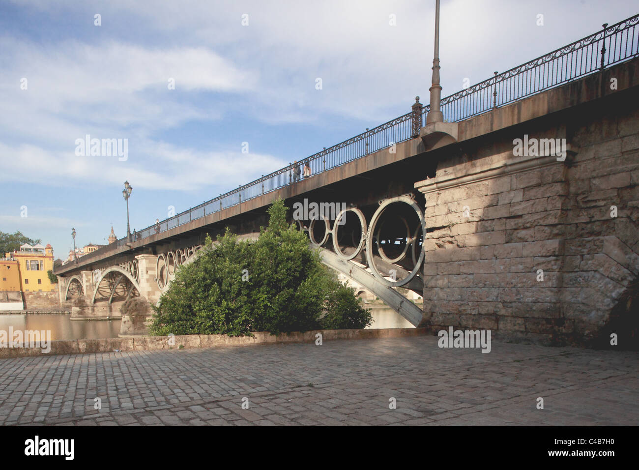 Seville bridge "Puente Isabel II Stock Photo - Alamy
