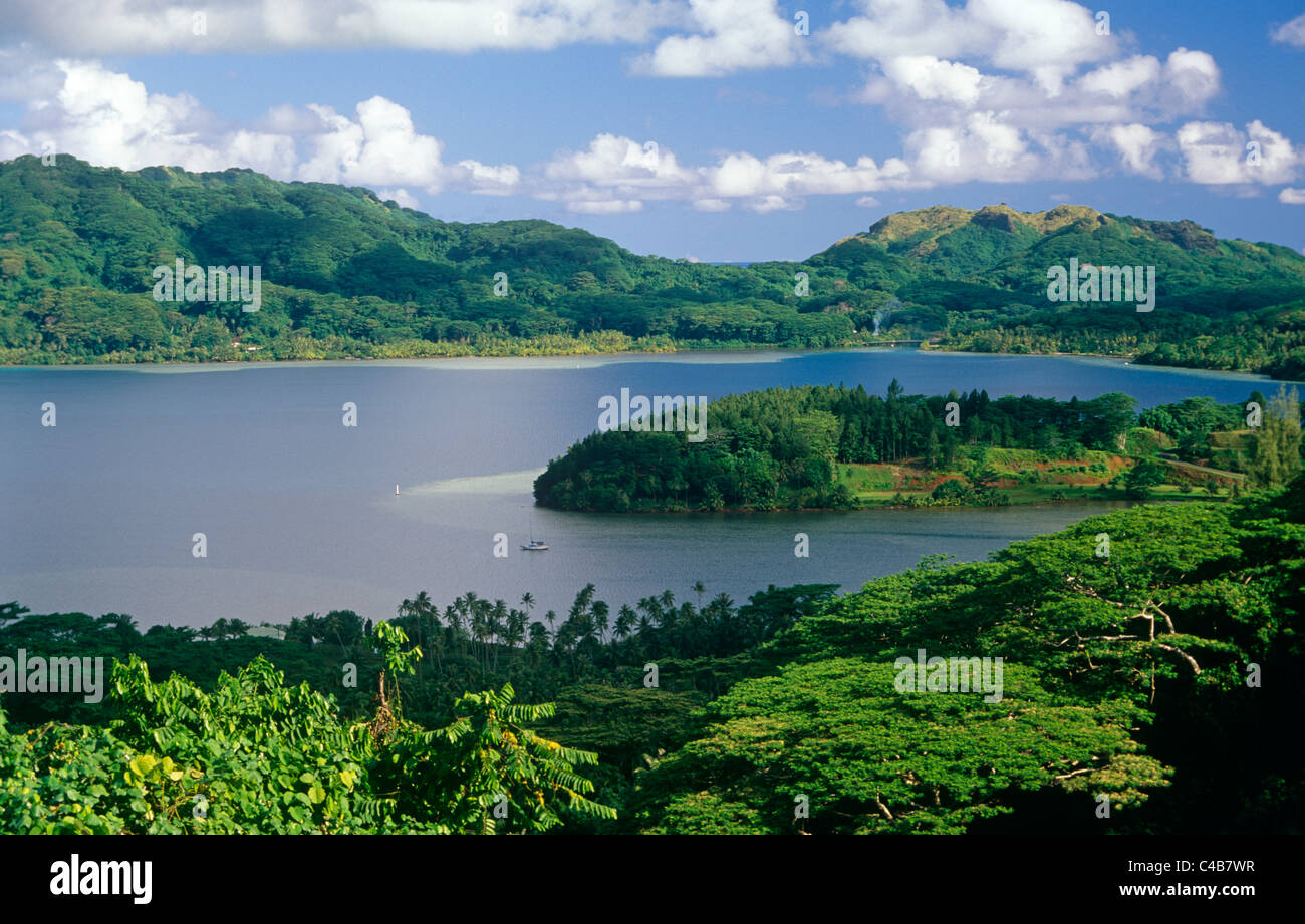 French Polynesia, Society Islands, Leeward Islands, Huahine Island (aka ...