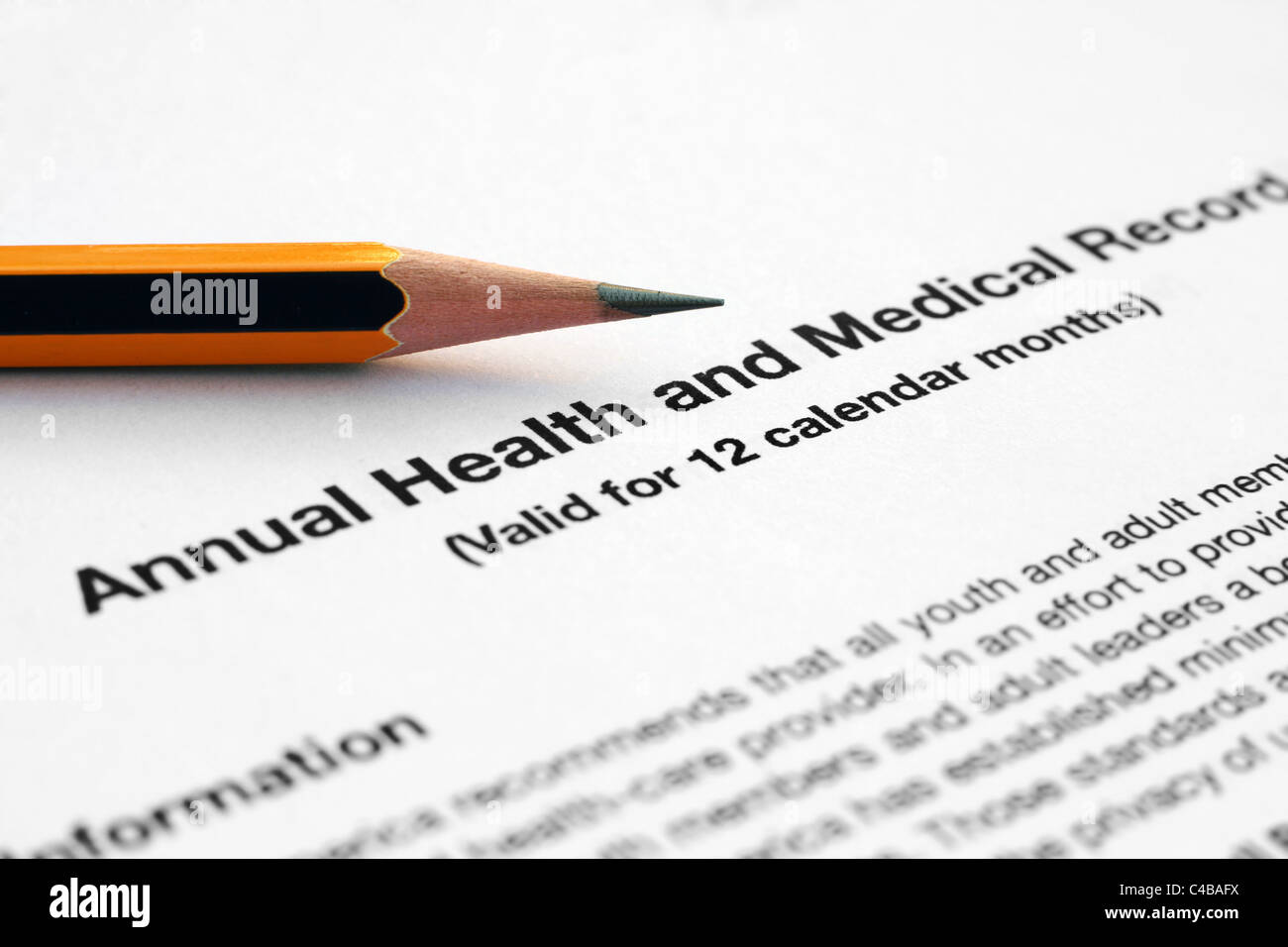 Doctor medicine paper medical record hi-res stock photography and ...