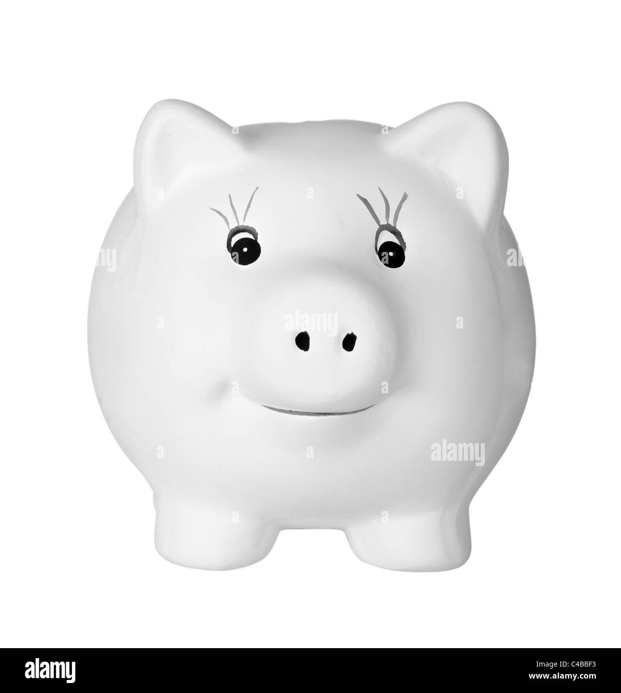Piggy bank pink on Black and White Stock Photos & Images - Alamy