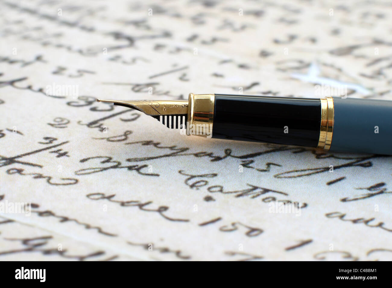 Old fountain pen vector hi-res stock photography and images - Alamy