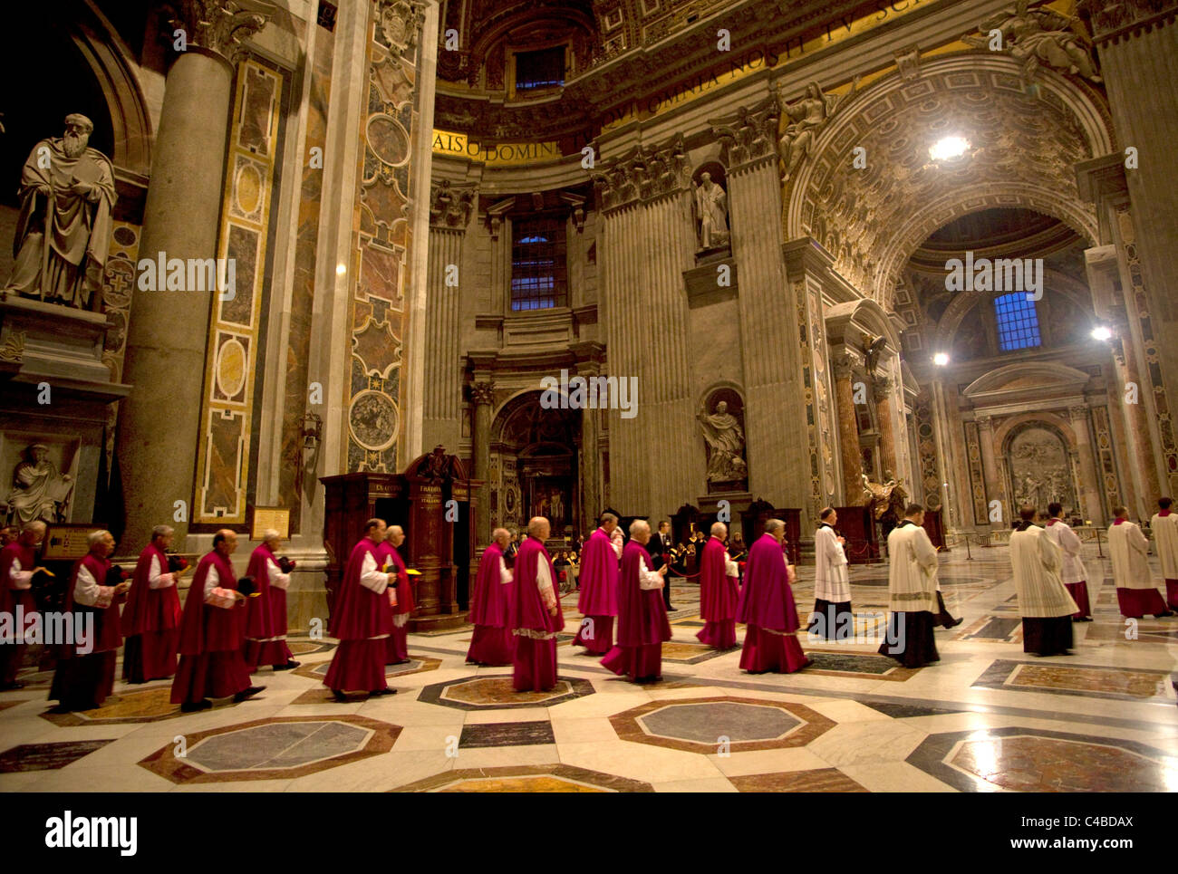 Rome, Italy; Cardinals from all over the world attending a mass for the ...