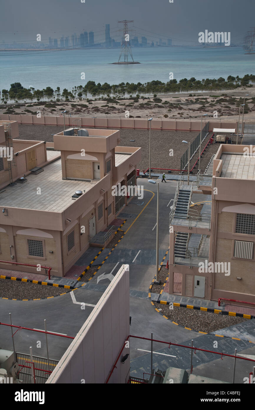 Saadiyat Island Sub Station Power Plant Abu Dhabi Stock Photo - Alamy