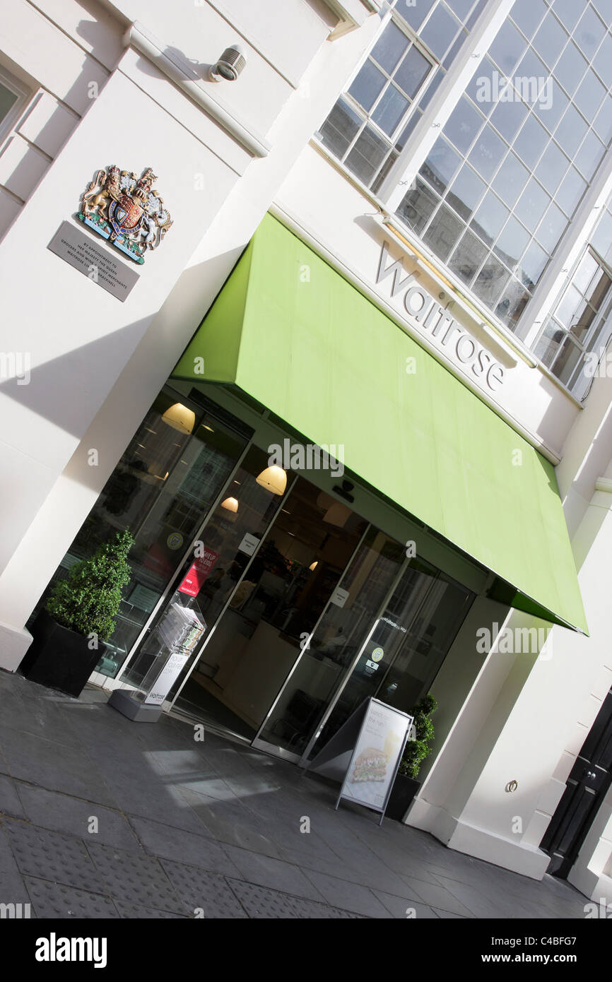 Waitrose supermarket, situated in Motcomb Street, Belgravia, London ...