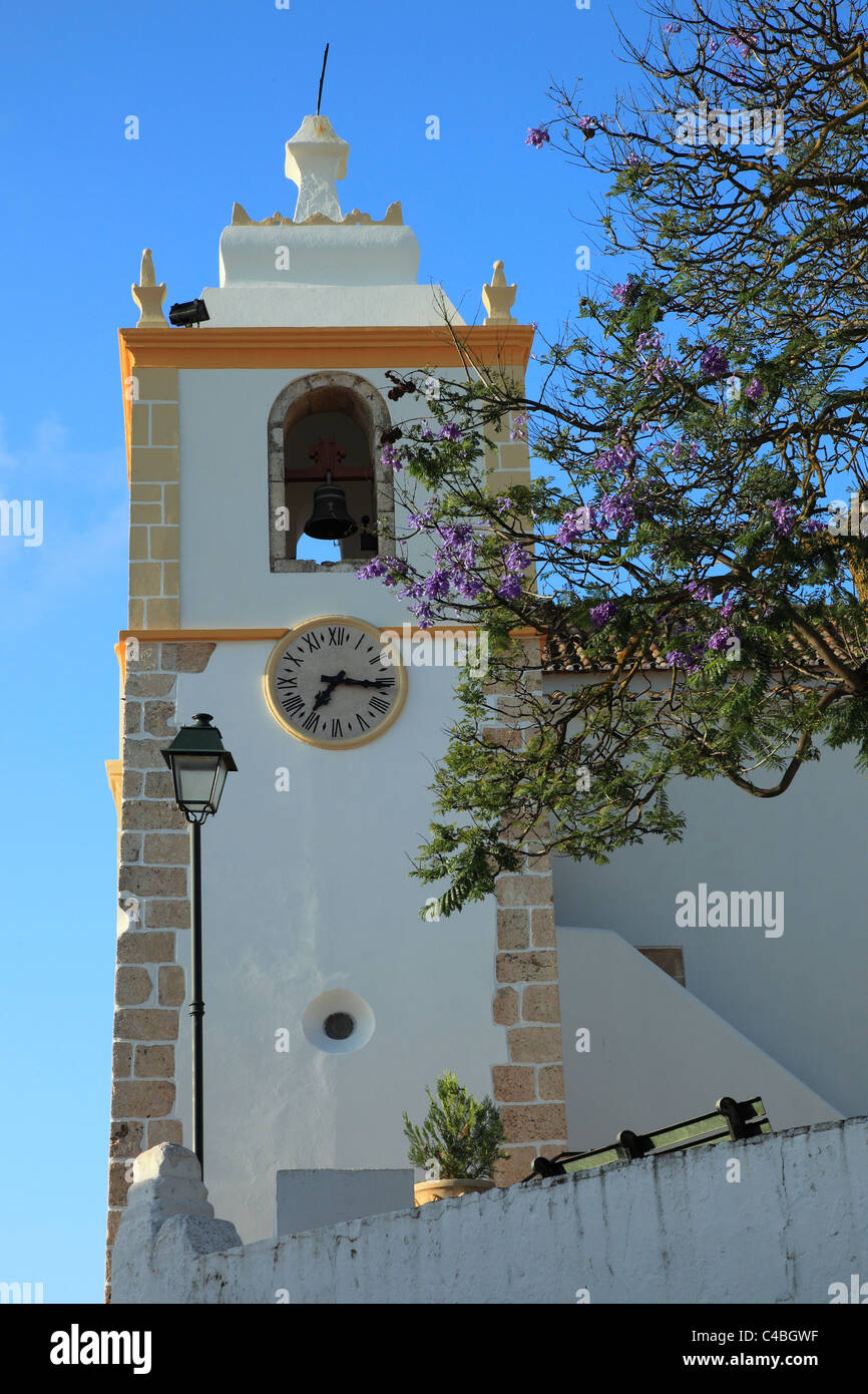 Monastery Igreja Matriz de Alvor Church in Alvor and Jakarandia tree ...
