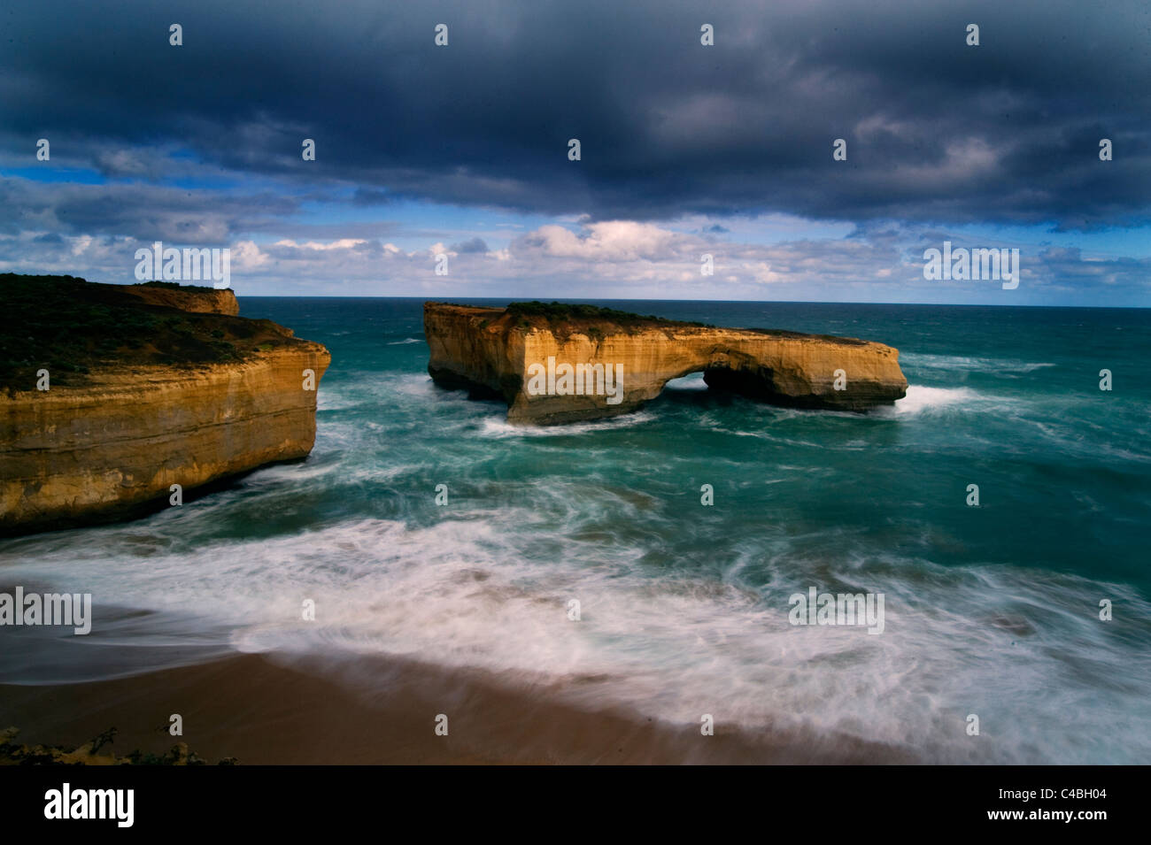 London Bridge section of the shipwreck coast Victoria Australia Stock ...
