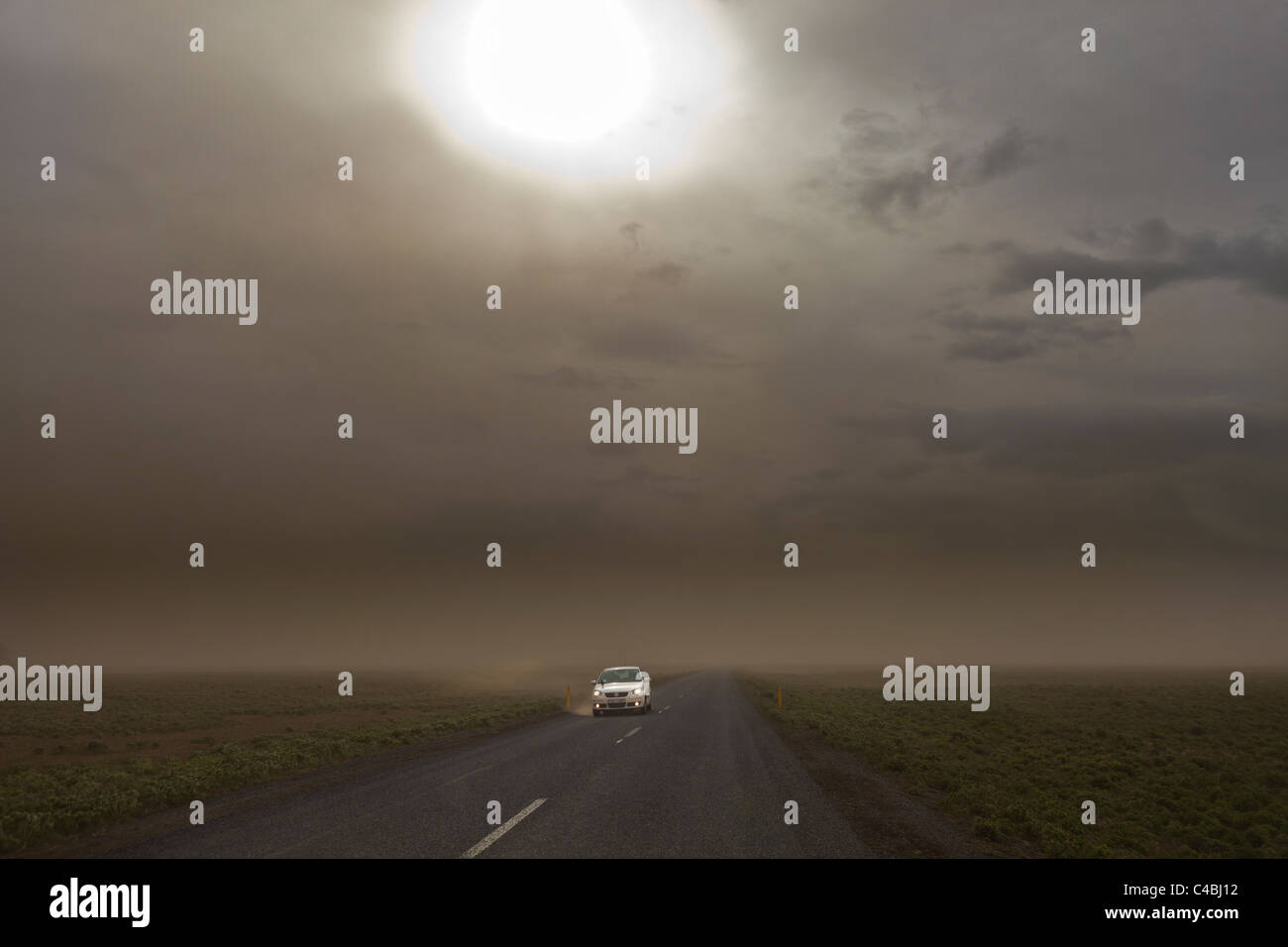 Ash fall from Grimsvotn Volcanic Eruption in the Vatnajokull Glacier ...
