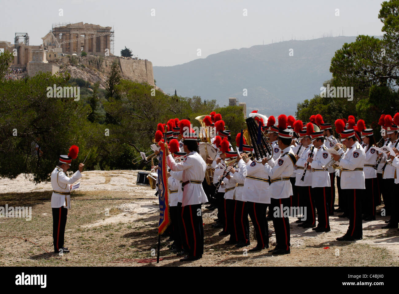 Special Olympics Torch Lighting Ceremony in Pnyx Athens Greece Stock ...