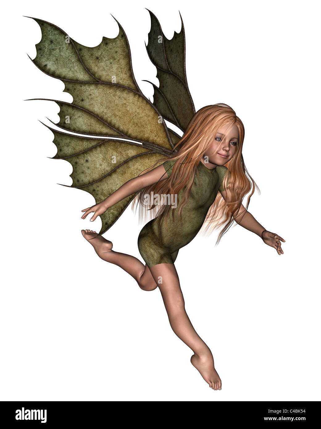Leaf Fairy Child Stock Photo - Alamy