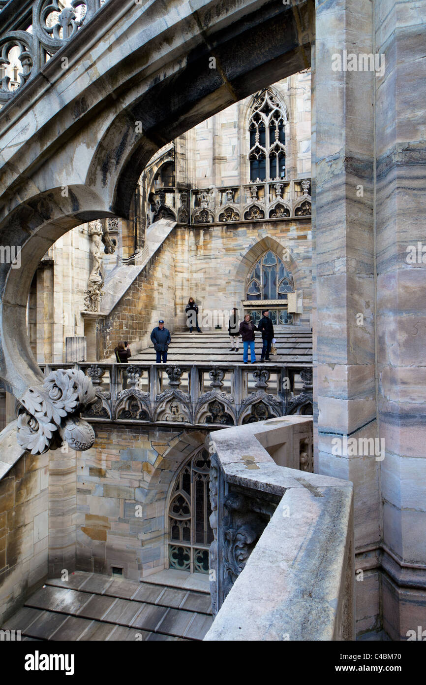 View through Duomo arch Stock Photo - Alamy