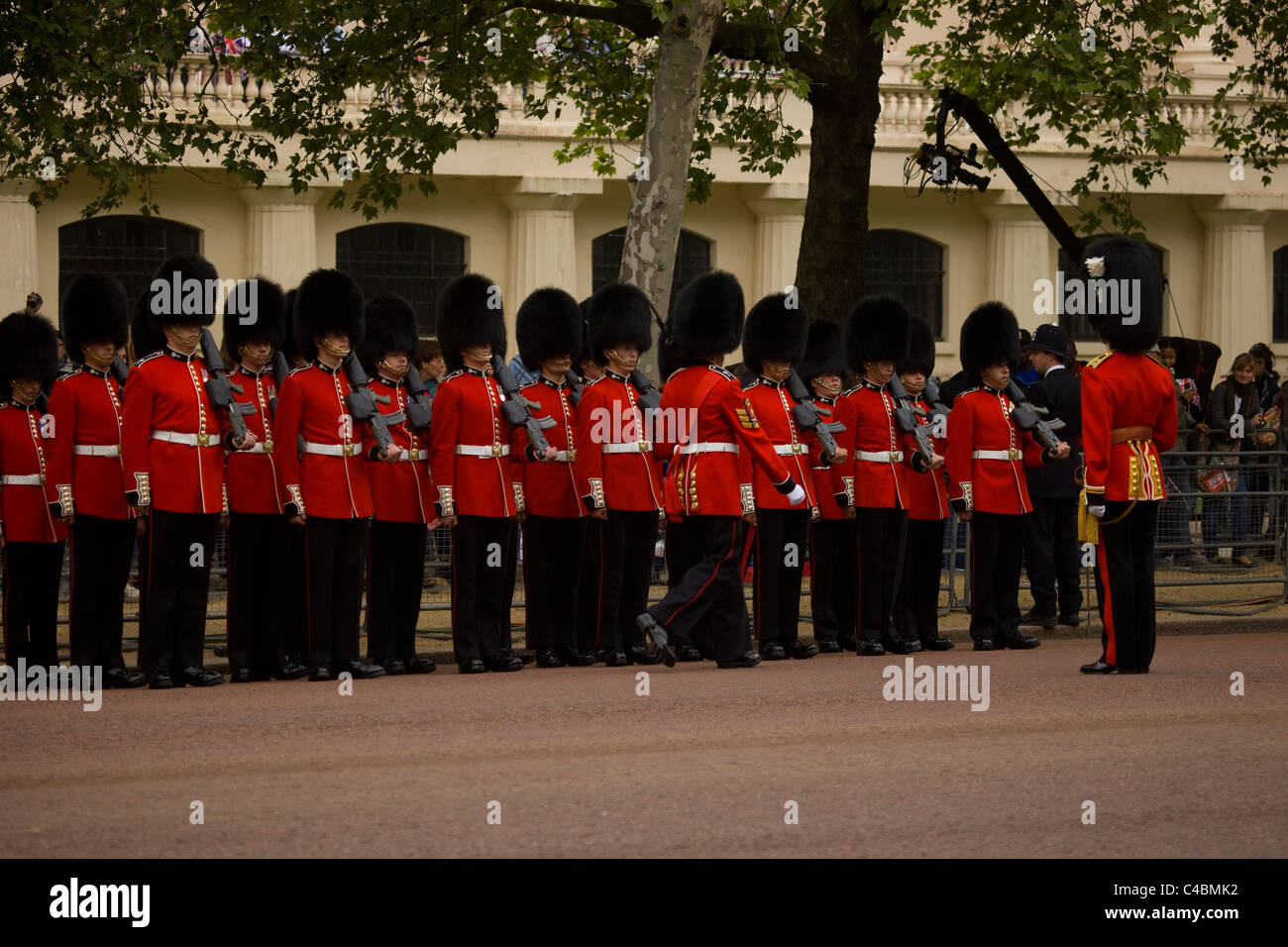 Guards on Parade on the Mall London UK Stock Photo - Alamy