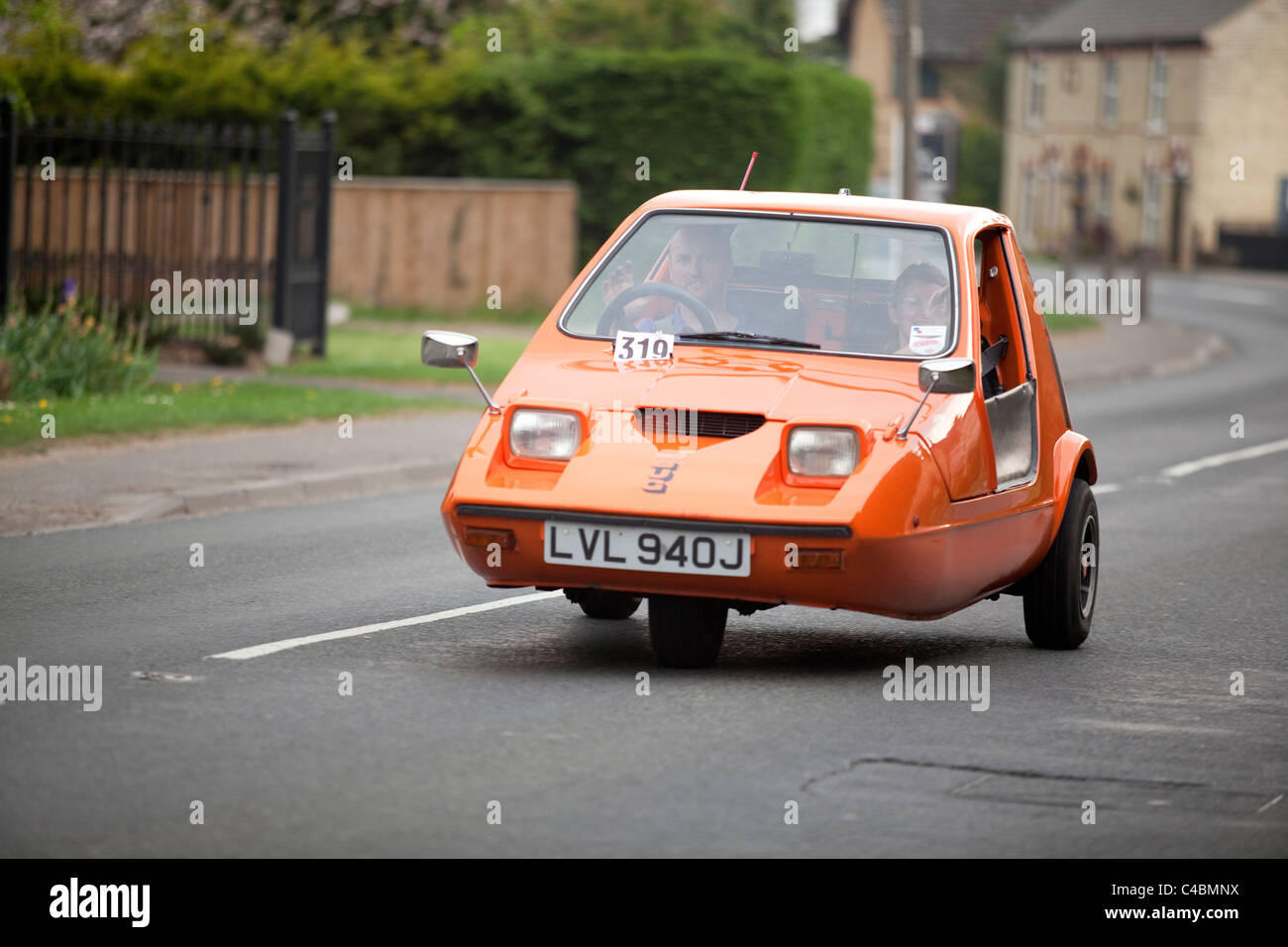 Reliant bond bug at Histon and Cottenham car rally. Cambridge UK Stock ...