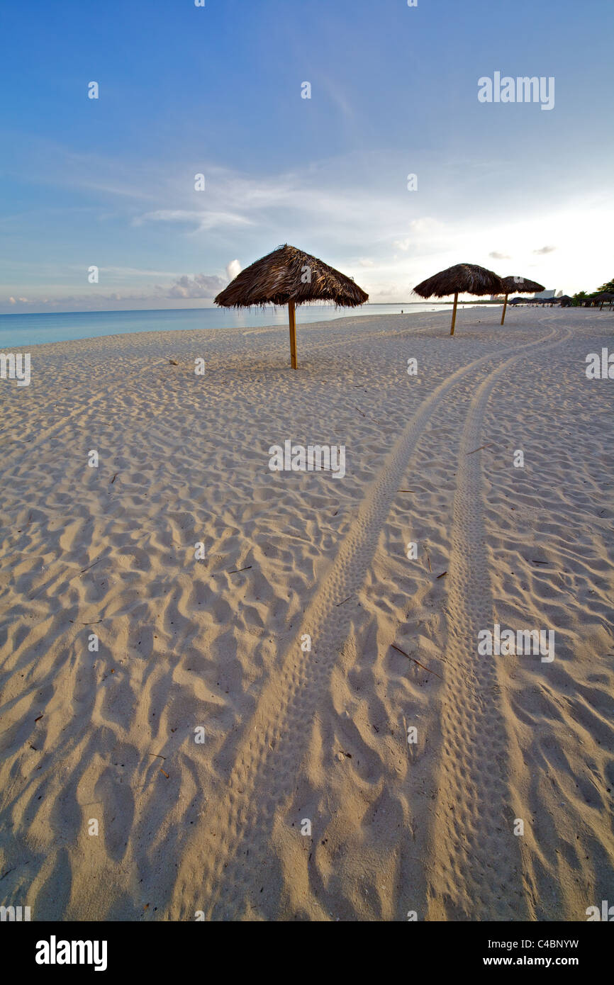 Early Morning on the Beach Before the Arrival of Tourists Stock Photo ...