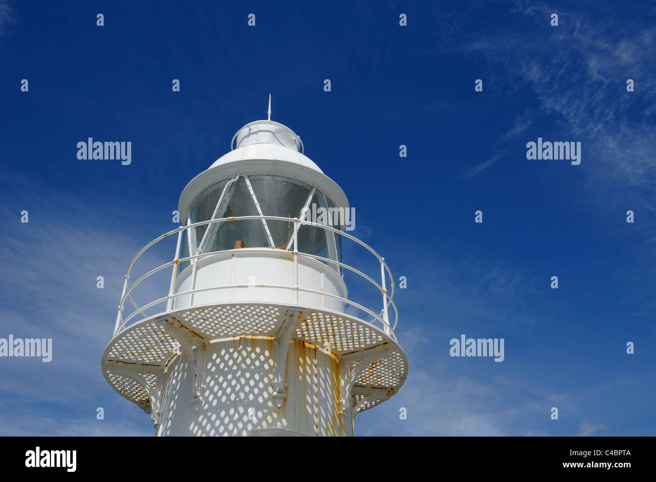 brixham lighthouse perched at the end of the breakwater devon england ...