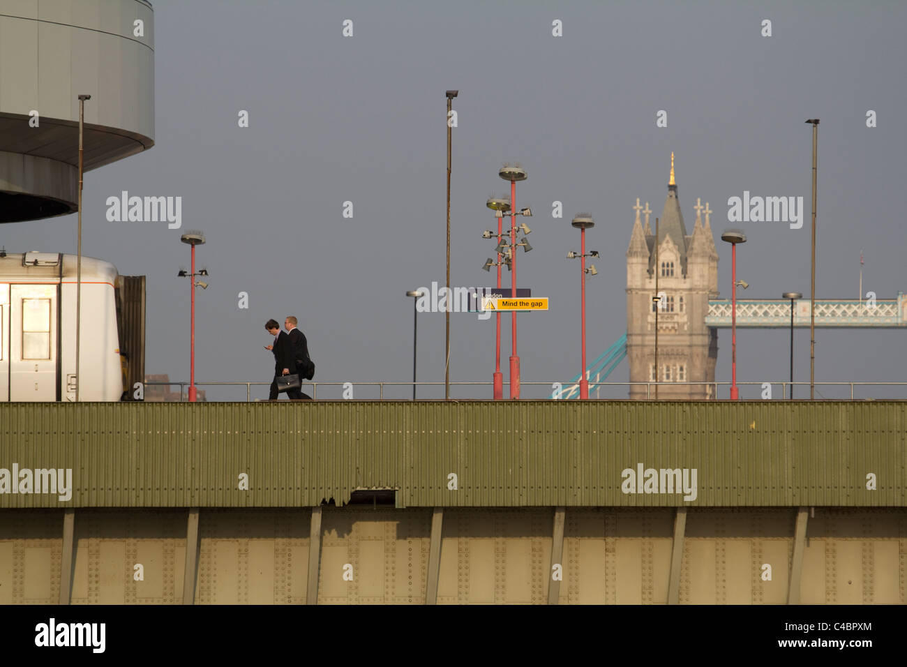 Cannon street railway bridge and tower bridge hi-res stock photography ...