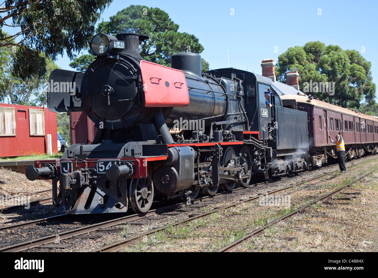 Steam Trains at Malden, Victoria, Australia Stock Photo - Alamy