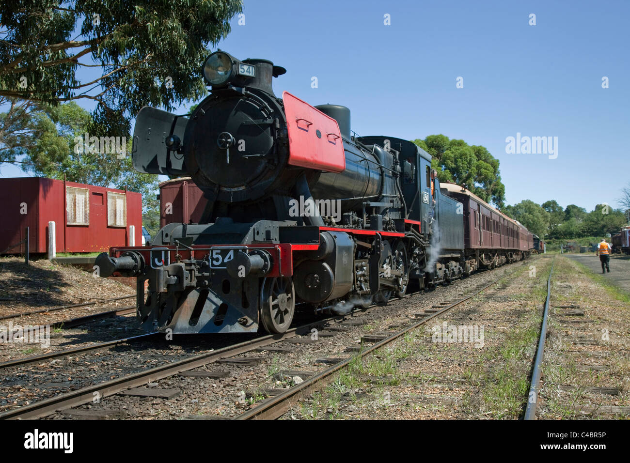 Steam Trains at Malden, Victoria, Australia Stock Photo - Alamy