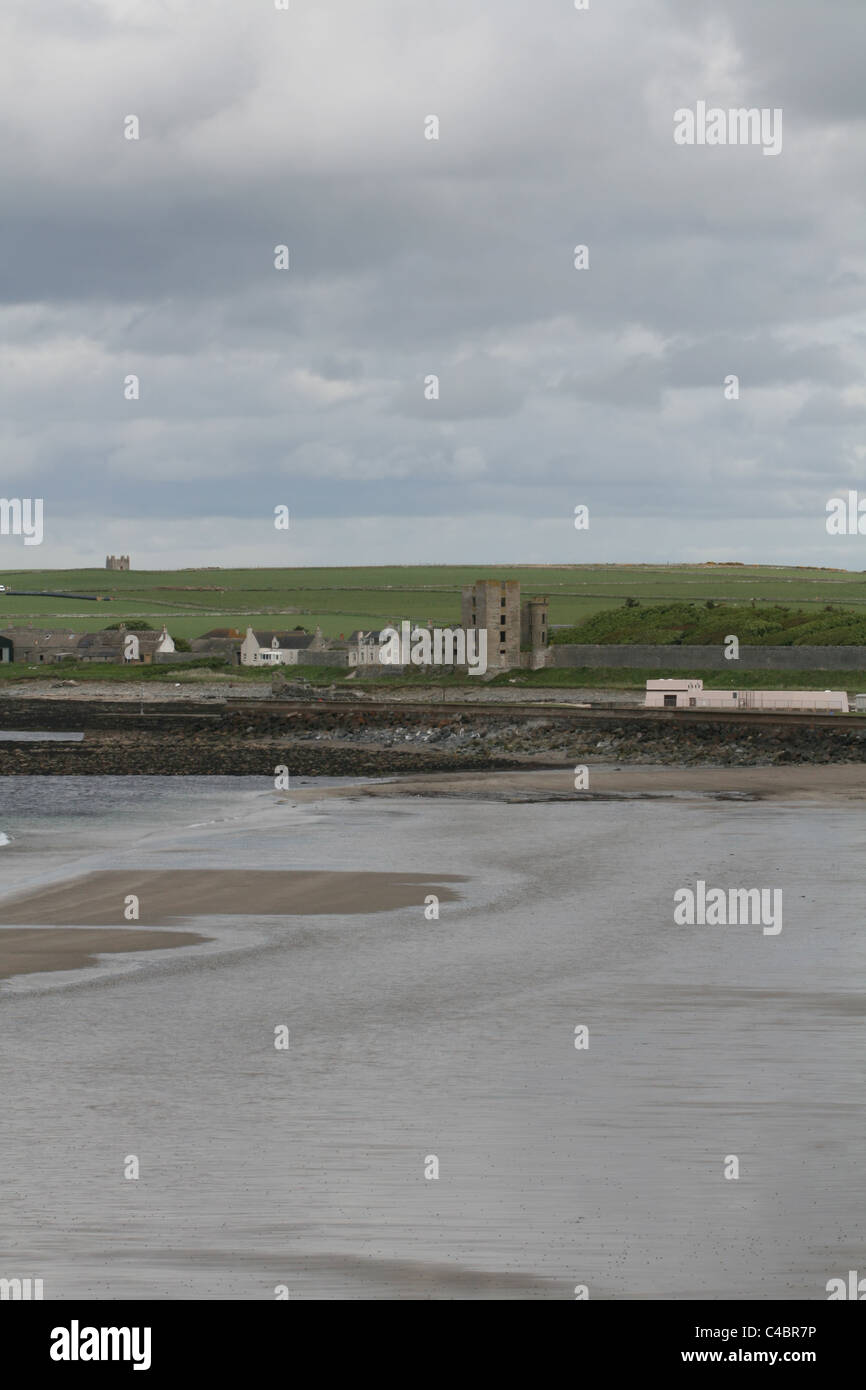 beach and Thurso Castle Caithness Scotland May 2011 Stock Photo - Alamy