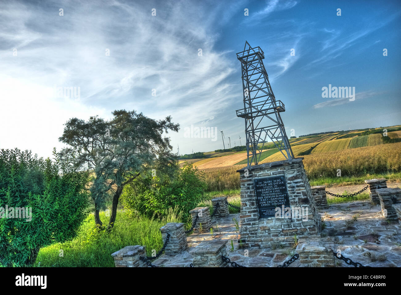 Austria historic oil monument windmills hi-res stock photography and ...
