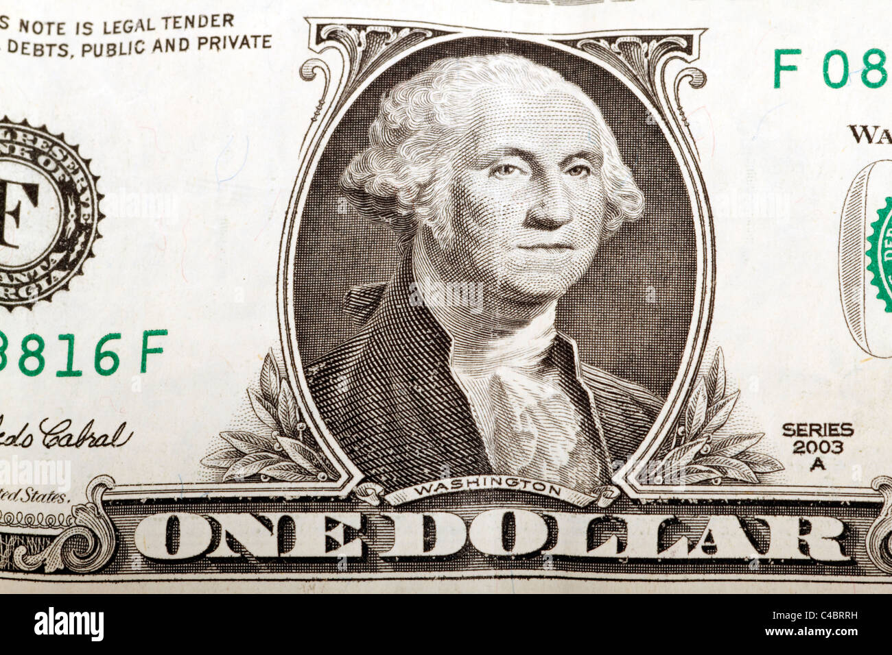 1 dollar bill george washington hi-res stock photography and images - Alamy