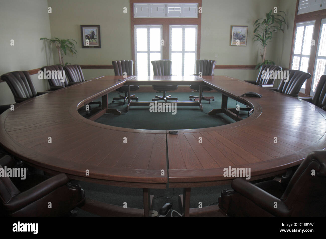 Horseshoe shaped conference table hi-res stock photography and images ...
