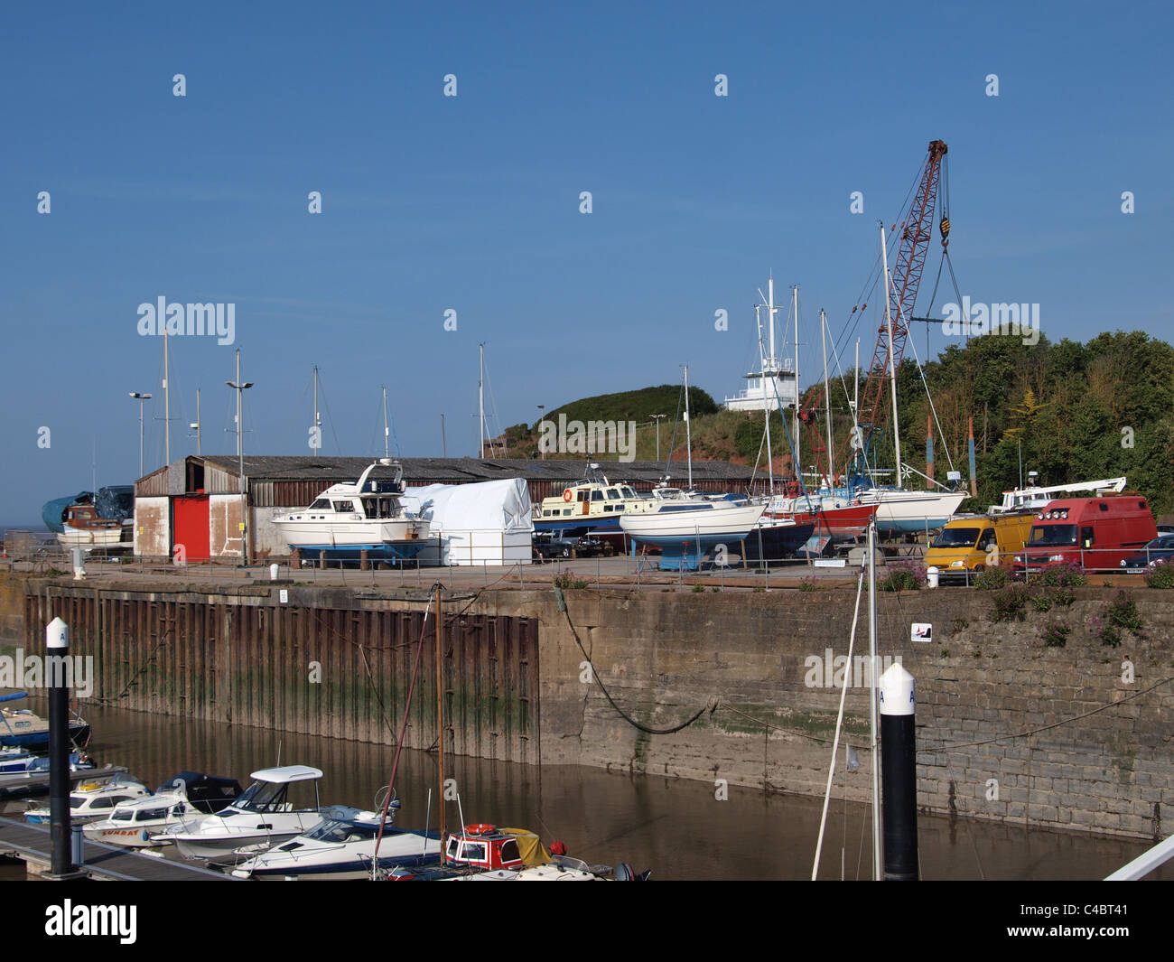 Harbour boat yard hi-res stock photography and images - Alamy