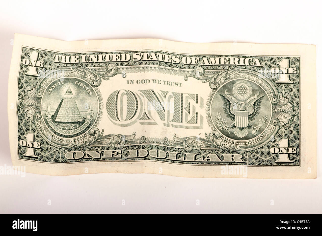 1 dollar bill back hi-res stock photography and images - Alamy