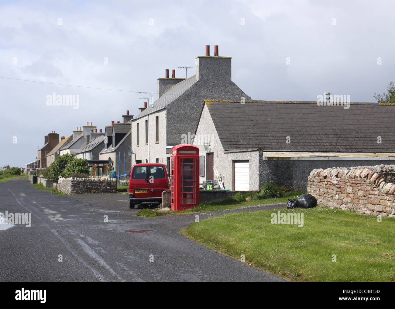 Burray Village street scene Orkney Scotland May 2011 Stock Photo - Alamy