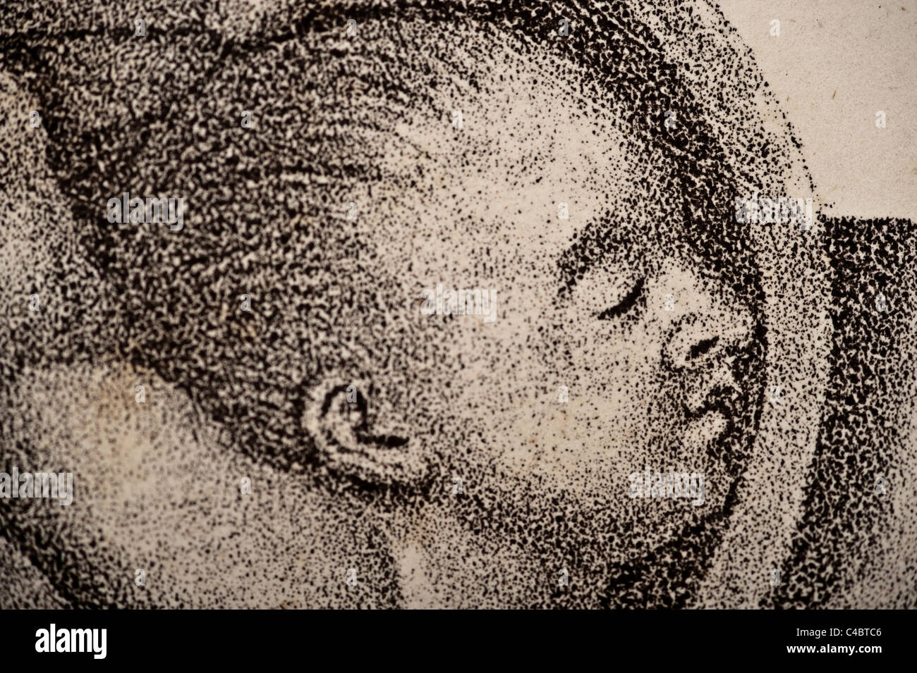 Illustration of Human Child before Birth copyright 1844 Stock Photo - Alamy