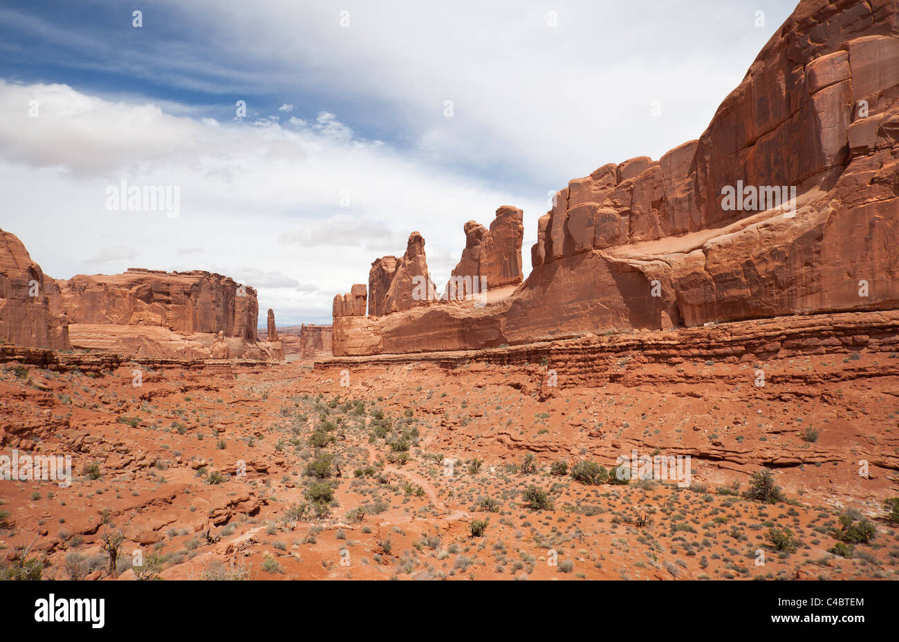 arches national park desert rock vista moab utah usa Stock Photo - Alamy