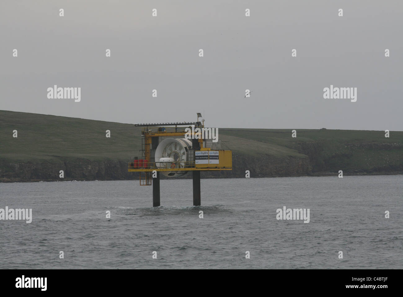 Experimental tidal turbine Orkney Scotland May 2011 Stock Photo - Alamy