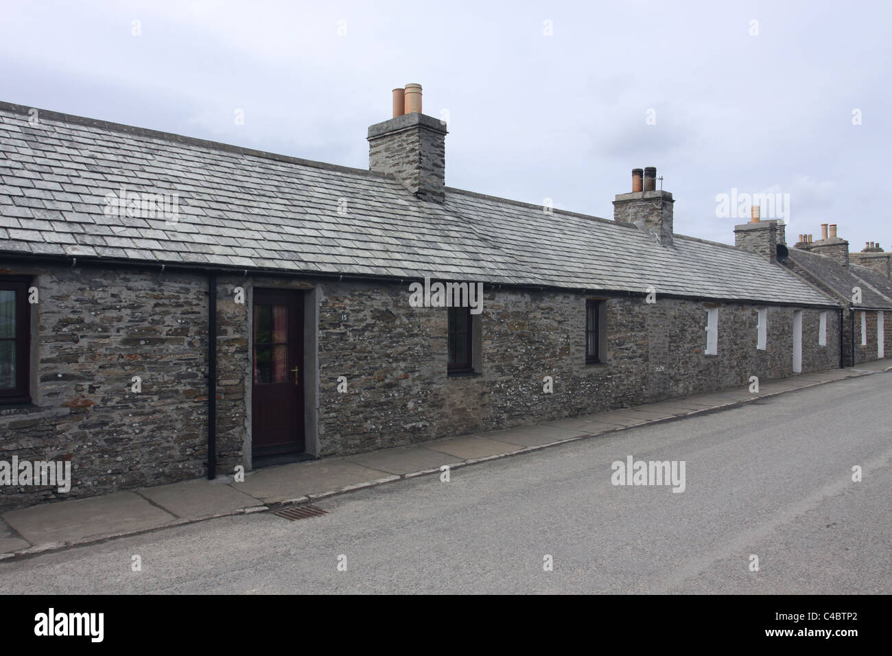 Balfour street scene Shapinsay Orkney Scotland May 2011 Stock Photo - Alamy