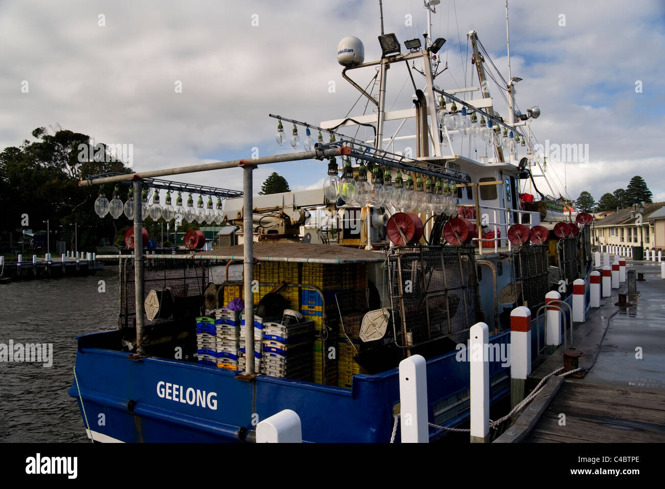 squid fishing boat Stock Photo - Alamy