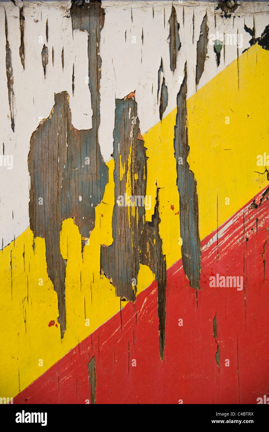 flaking paint wood surface Stock Photo - Alamy