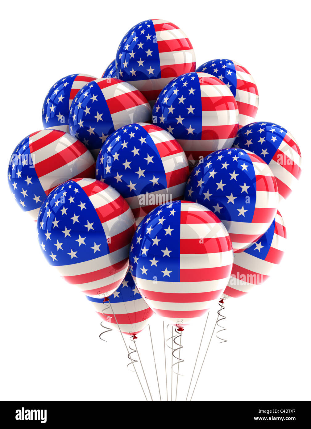 Patriotic US balloons Stock Photo - Alamy